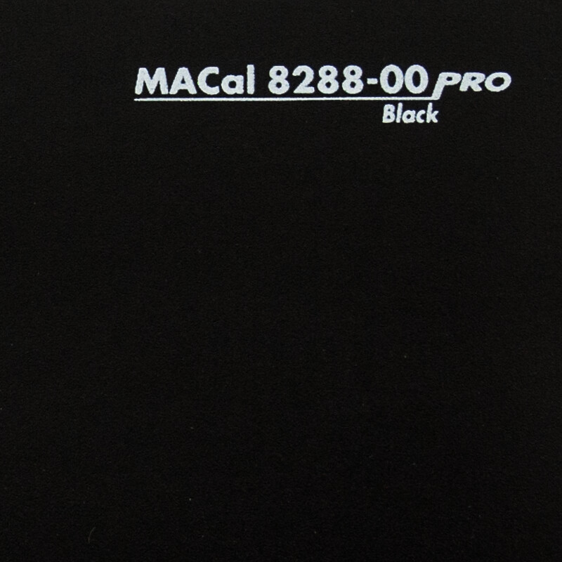 Folia MACal 8200 Pro, 8288 czarny, PVC, mat, klej trwały, 1230 mm x 50 ...